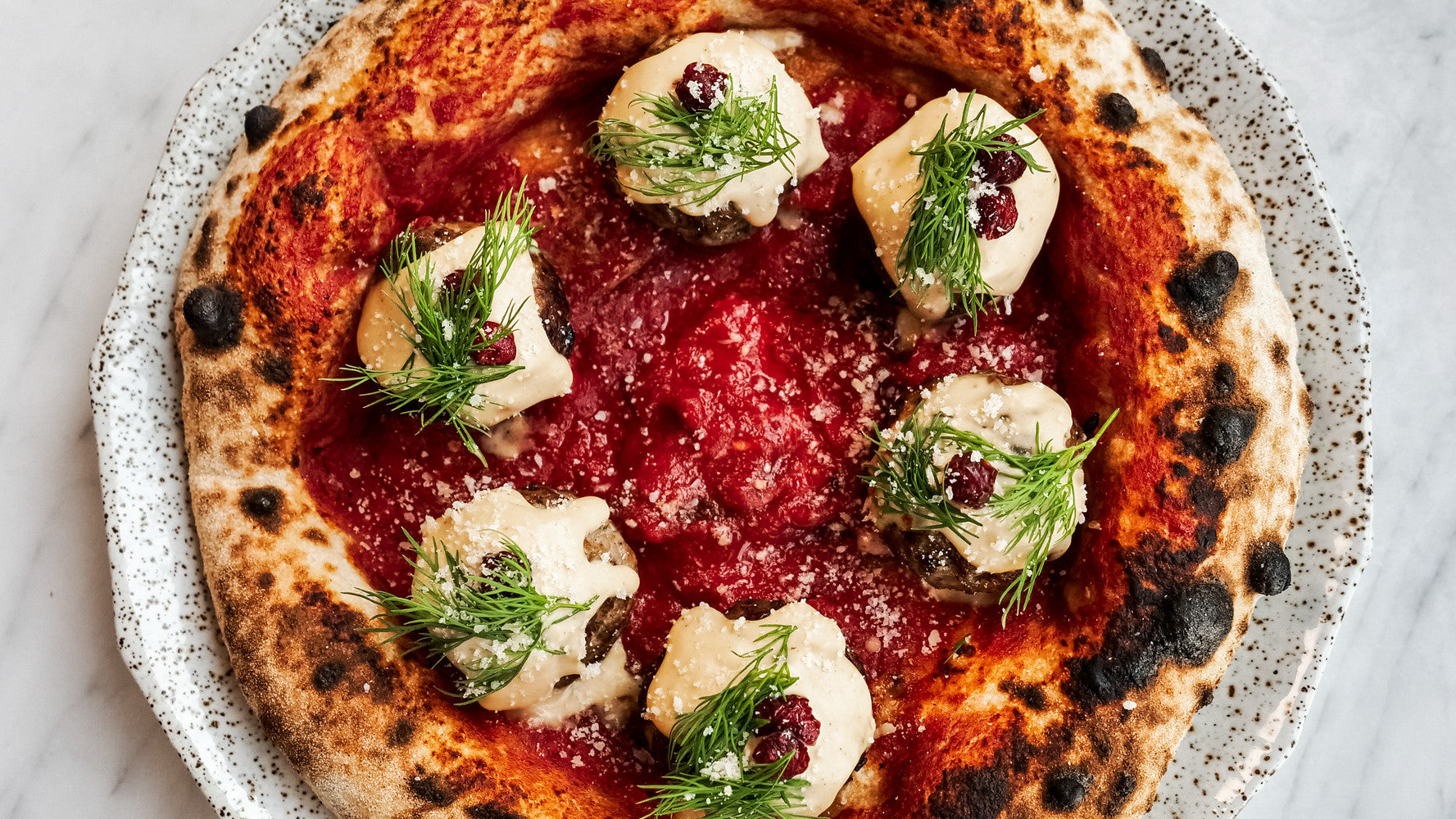 Merry Meatball Pizza – Gozney